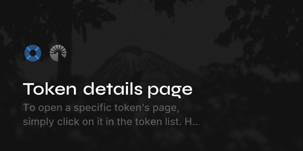 Token details page - Azguard Wallet